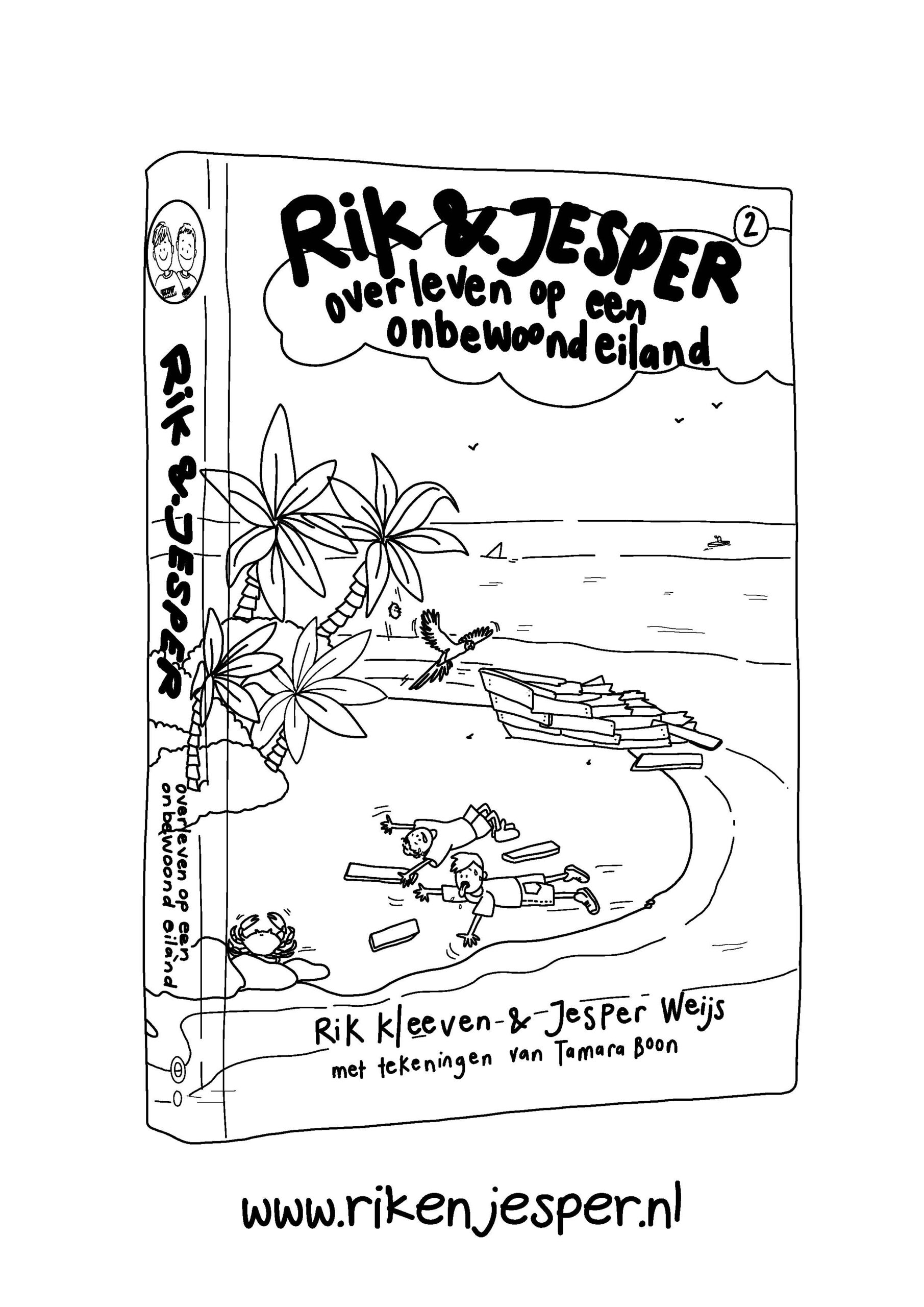 Kleurplaat! - Rik en Jesper